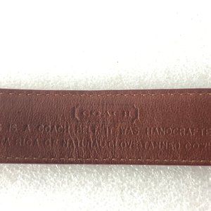 Coach | Accessories | Vintage Coach Womens Red Leather Waist Belt ...